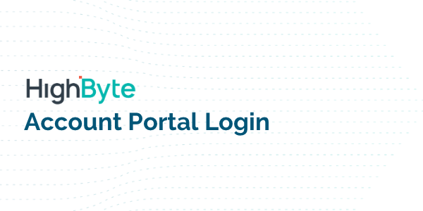 Account Login | HighByte Intelligence Hub Account Login | HighByte Intelligence Hub